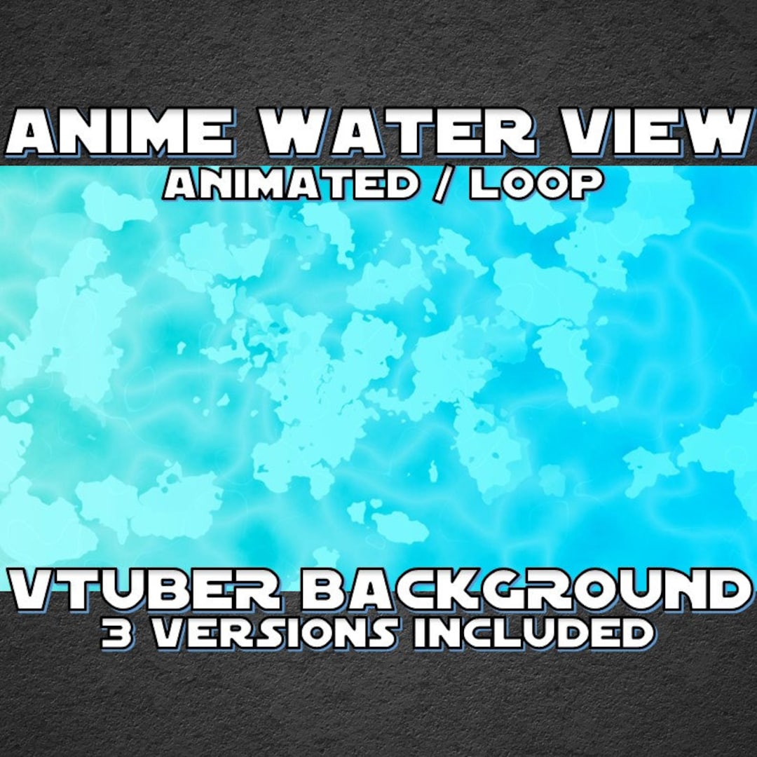 ANIMATED STREAM BACKGROUND | Cozy Anime Water View (loop, 1080p, Stream ...