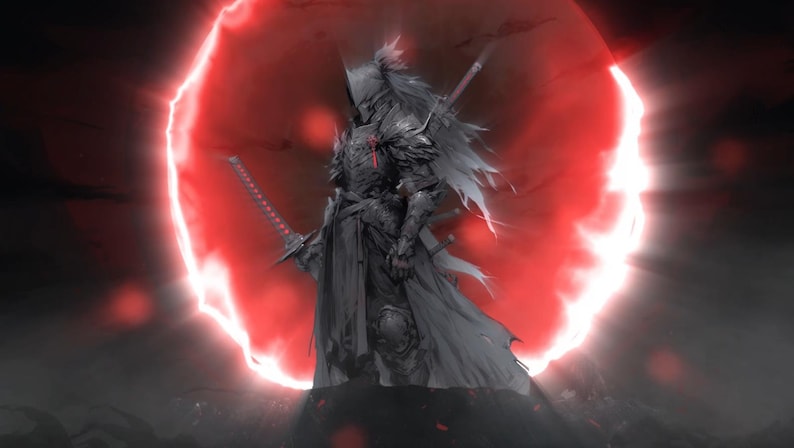 ANIMATED STREAM BACKGROUND Demonic Ninja loop, 1080p, Stream Overlay - Etsy