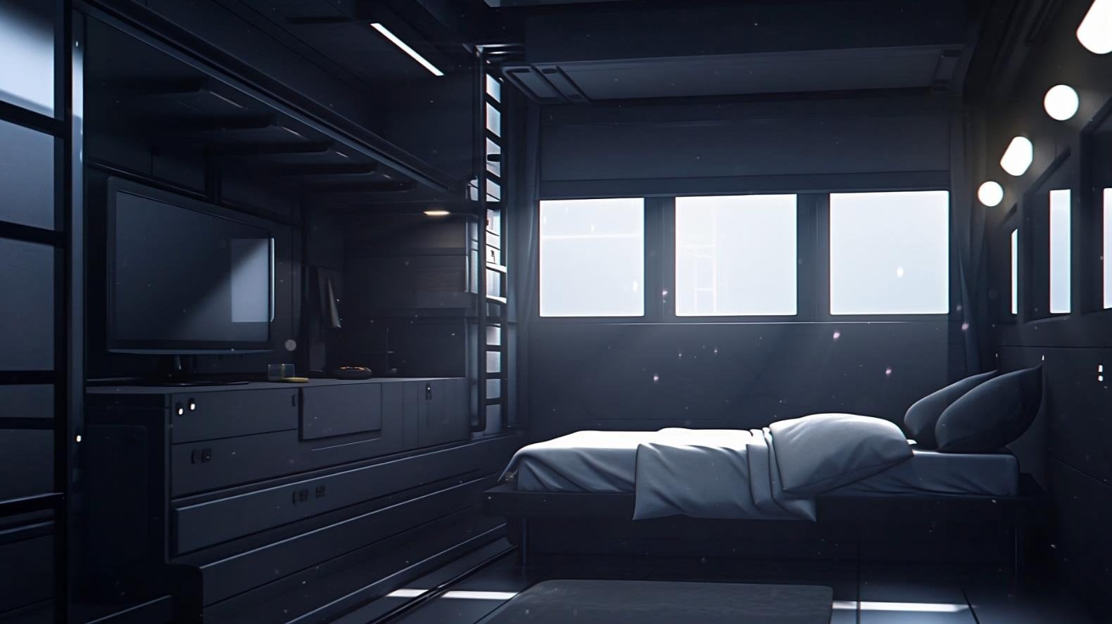 ANIMATED BACKGROUND VTUBER and Streamer | Black Modern Room (loop ...