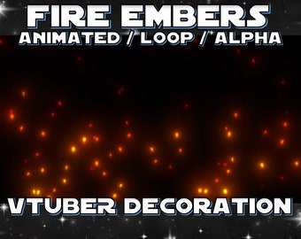 ANIMATED VTUBER DECORATION Fire Transparent Overlayloop, 1080p, Stream ...