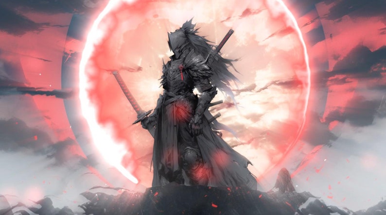 ANIMATED STREAM BACKGROUND Demonic Ninja loop, 1080p, Stream Overlay - Etsy