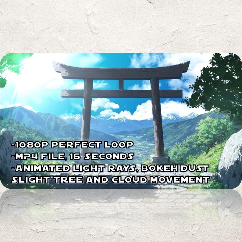 ANIMATED VTUBER BACKGROUND | Japanese Tori Gate (loop, 1080p, Stream ...