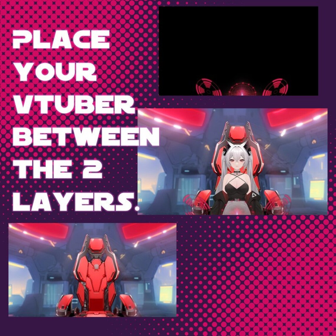 ANIMATED STREAM BACKGROUND | Mech Cockpit Red (loop, 1080p, Stream ...