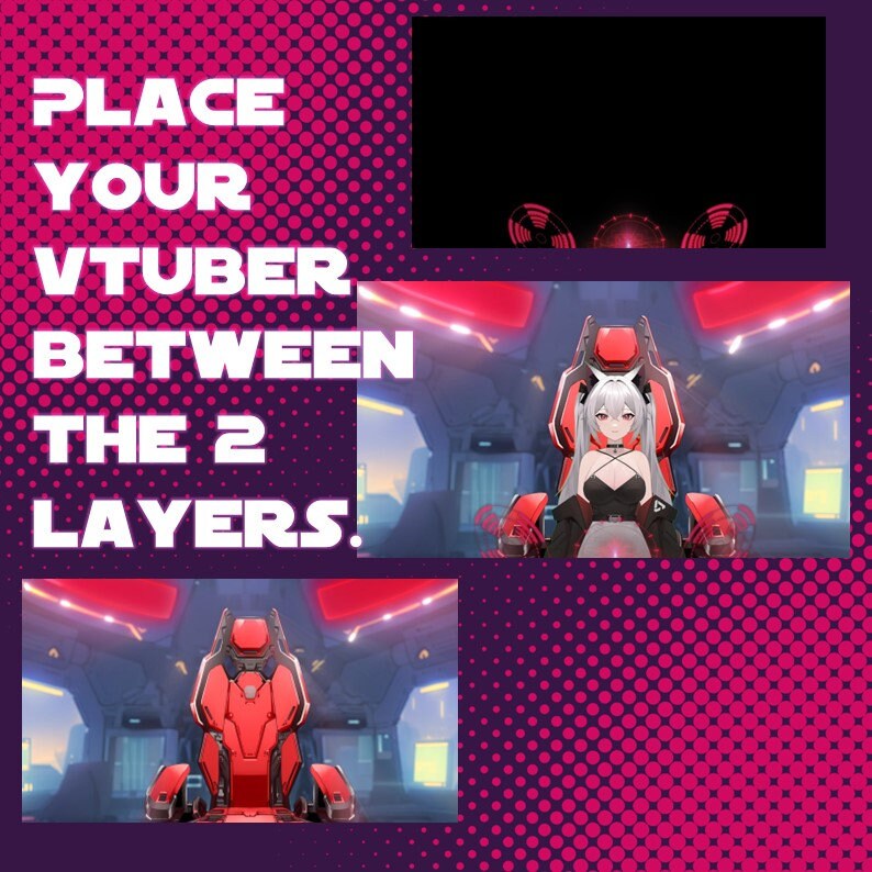 ANIMATED STREAM BACKGROUND | Mech Cockpit Red (loop, 1080p, Stream ...