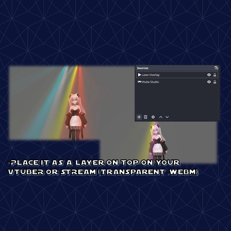 ANIMATED VTUBER DECORATION | Disco Laser Lights (loop, 1080p, Stream ...