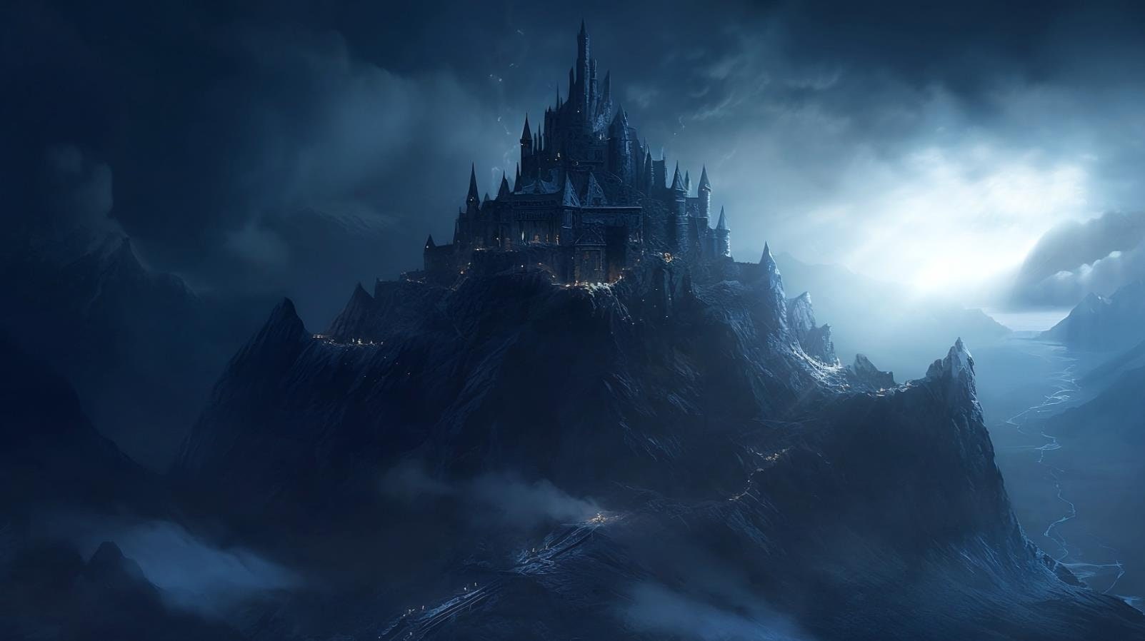 ANIMATED BACKGROUND Vtuber | Dark Castle (loop, 1080p, Stream Overlay ...