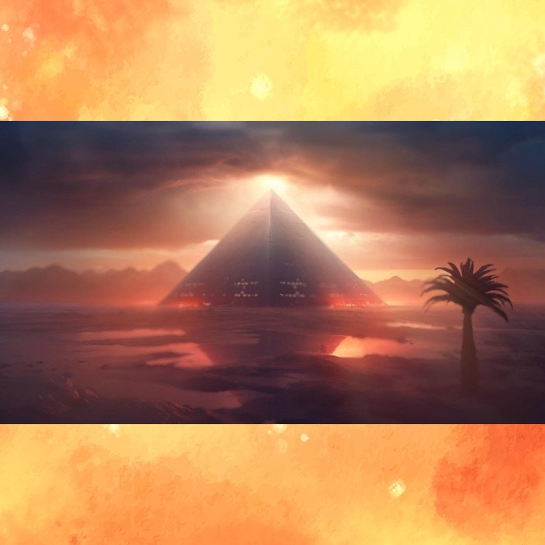 ANIMATED STREAM BACKGROUND Mystic Pyramid loop, 1080p, Stream Overlay ...