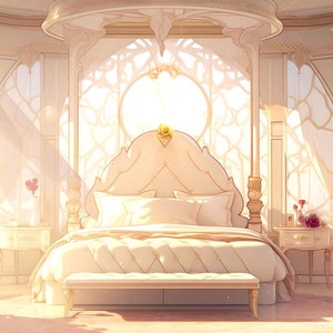 ANIMATED STREAM BACKGROUND | White Princess Room (loop, 1080p, Stream ...