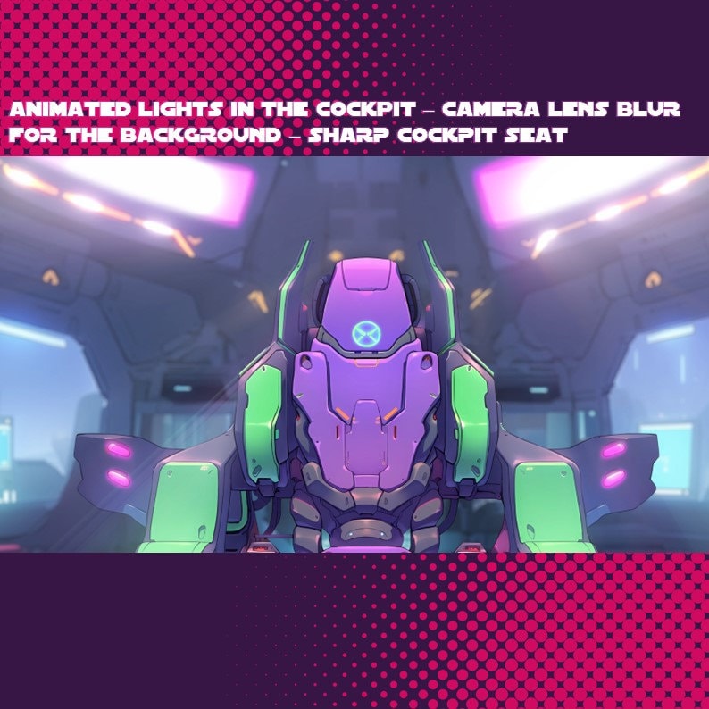 ANIMATED STREAM BACKGROUND | Mech Cockpit Omega (loop, 1080p, Stream ...