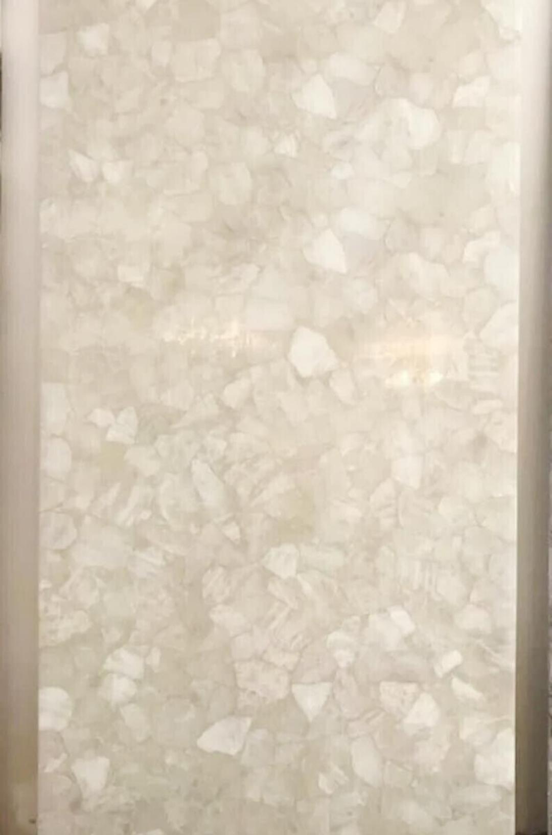 White Quartz Dining Table Top, Botswana Natural Quartz Table, Center ...