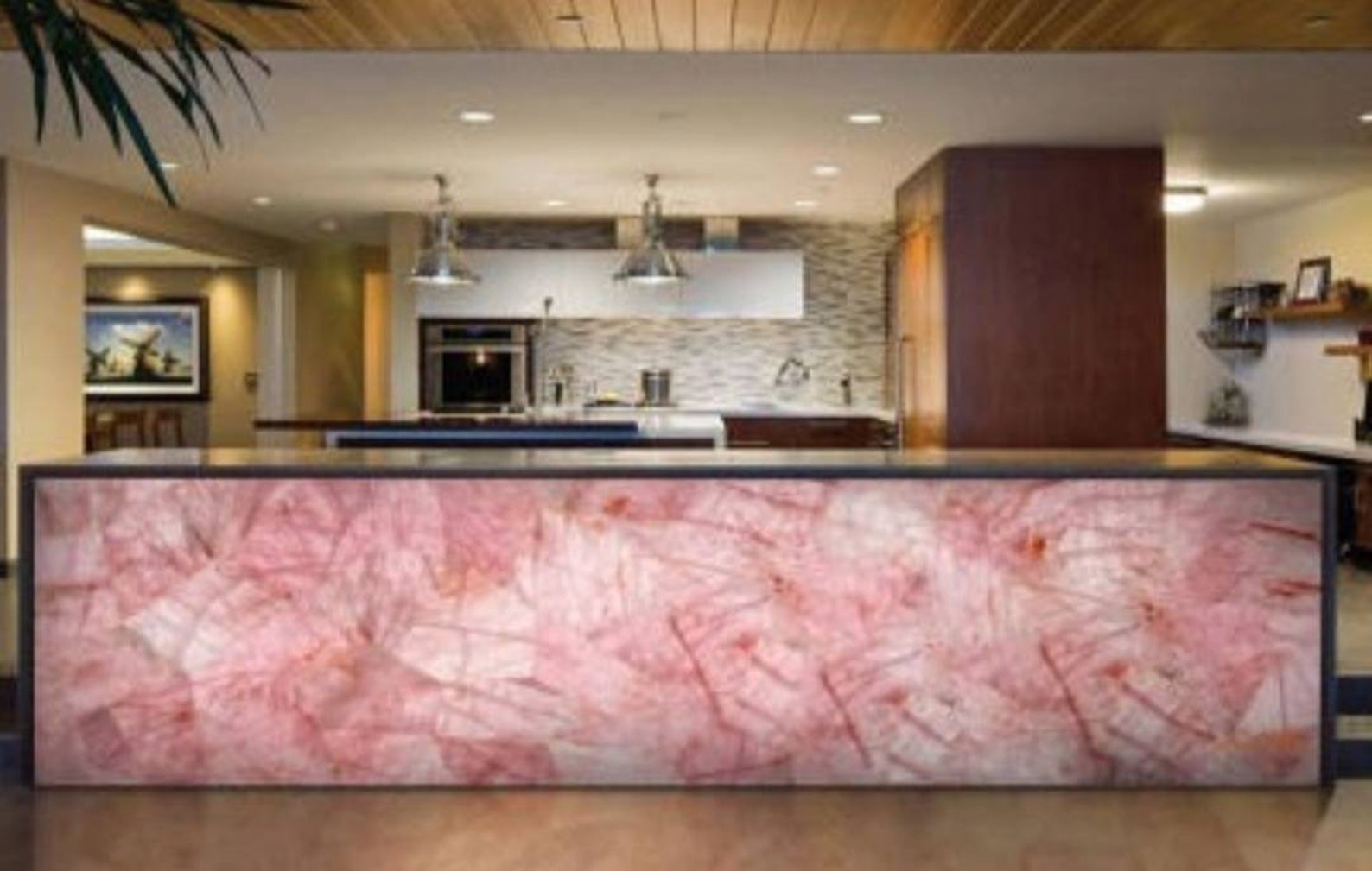 Pink Quartz Slab / Rose Quartz Vanity Top / Rose Quartz Countertop ...