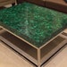 Malachite Gemstone Table Top, Handmade Dining Table, Hallway Top Center ...