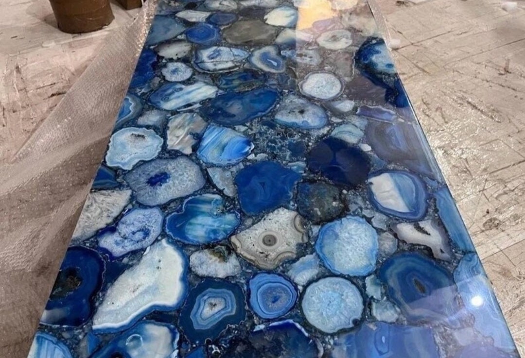 Blue Agate Counter for Your Kitchen/ Luxury Kitchen Counter / Counter ...