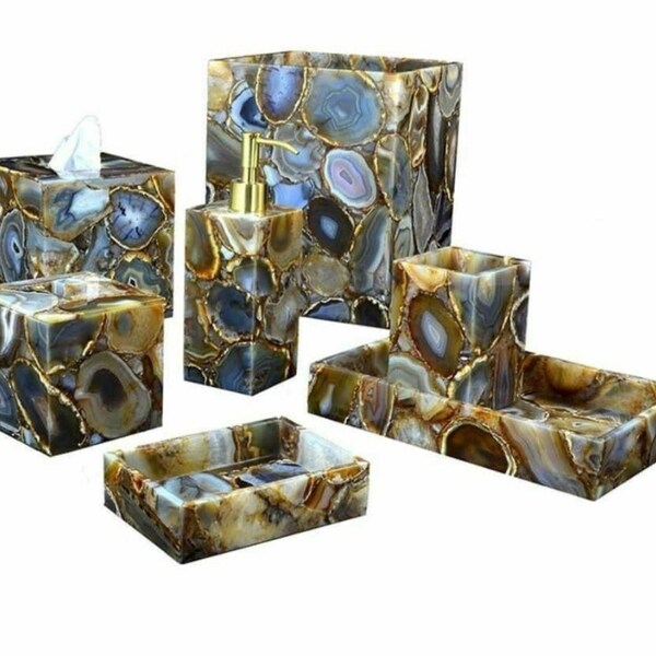 Stone Bathroom Accessories - Etsy