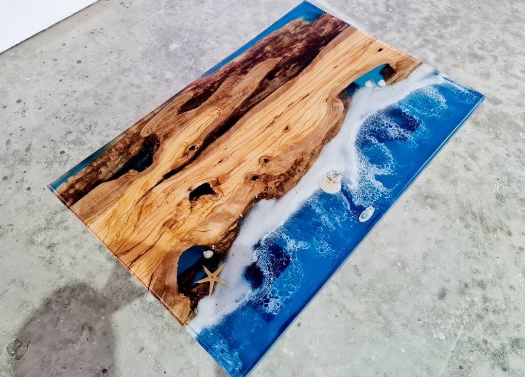 Ocean Epoxy Table Waterfall Resin Table Top Epoxy Resin - Etsy