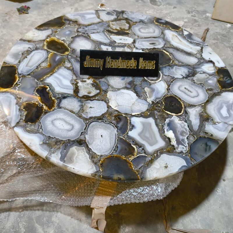 Agate End Table - Etsy