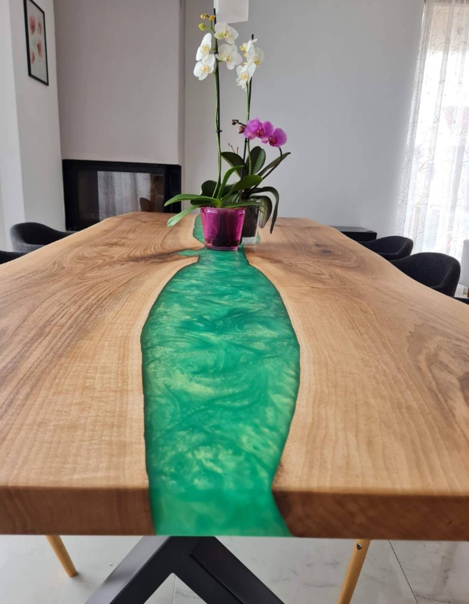 Live Edge Dining Green River Table Made in a Modern Rustic Finish With ...