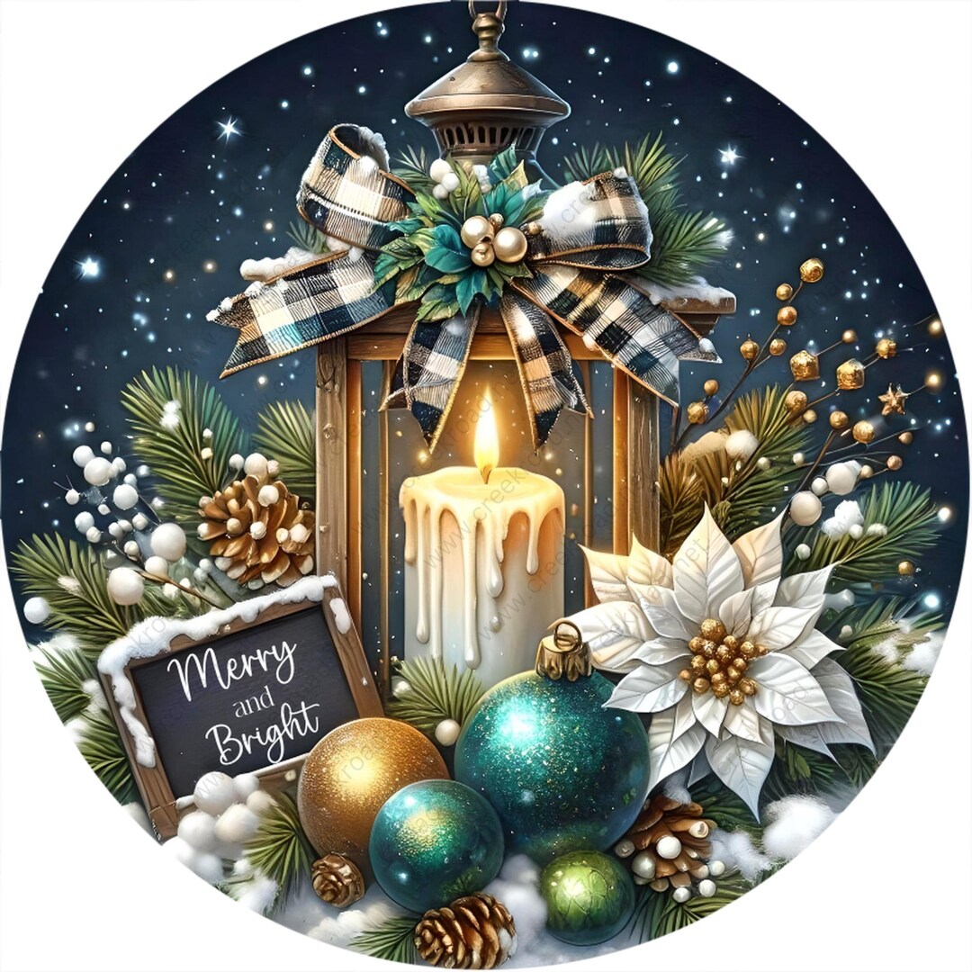 Sublimated Wreath Sign - Etsy