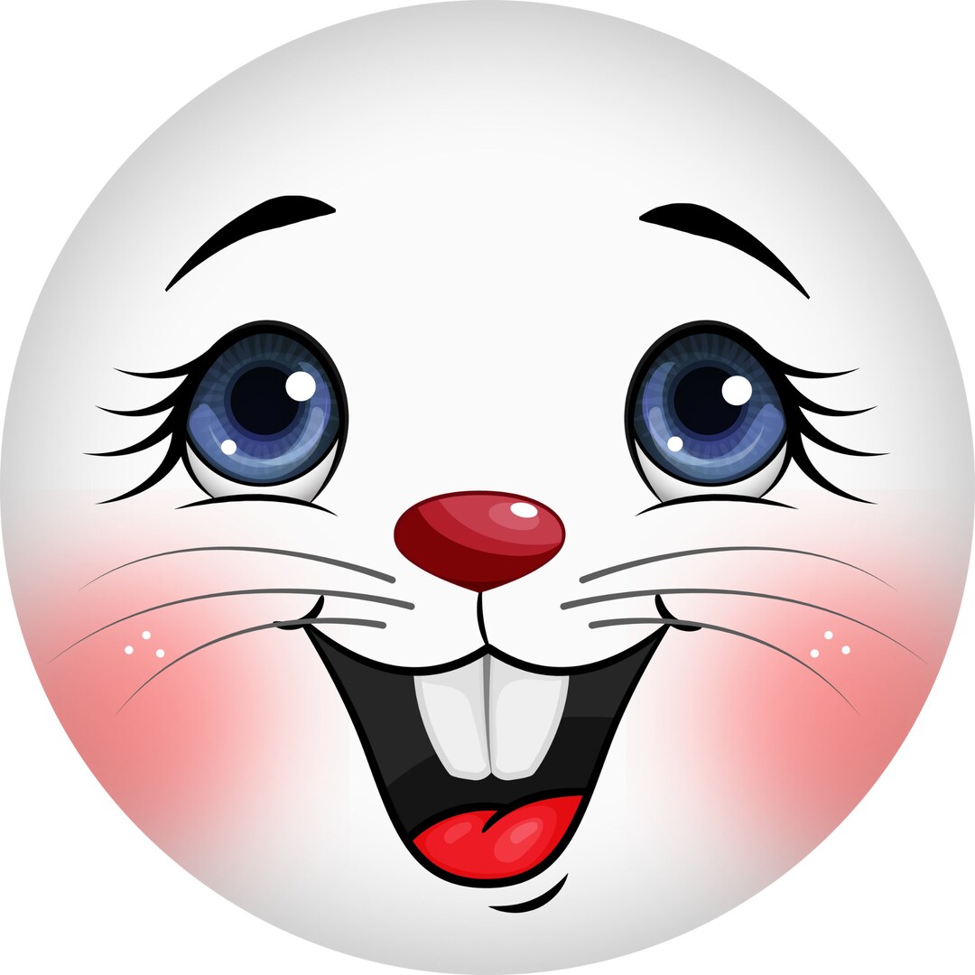 Easter Bunny Face Wreath Sign-sublimation-attachment-decor-spring - Etsy