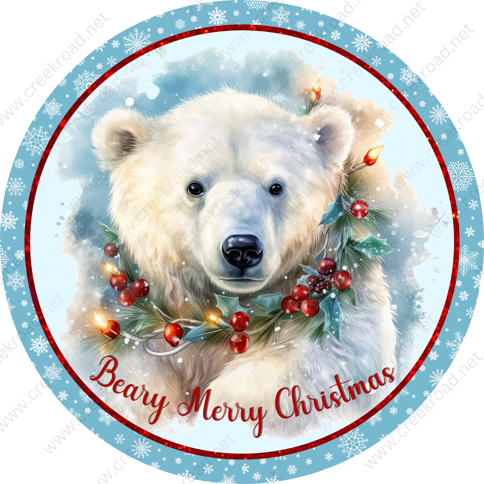 Polar Bear Merry Christmas