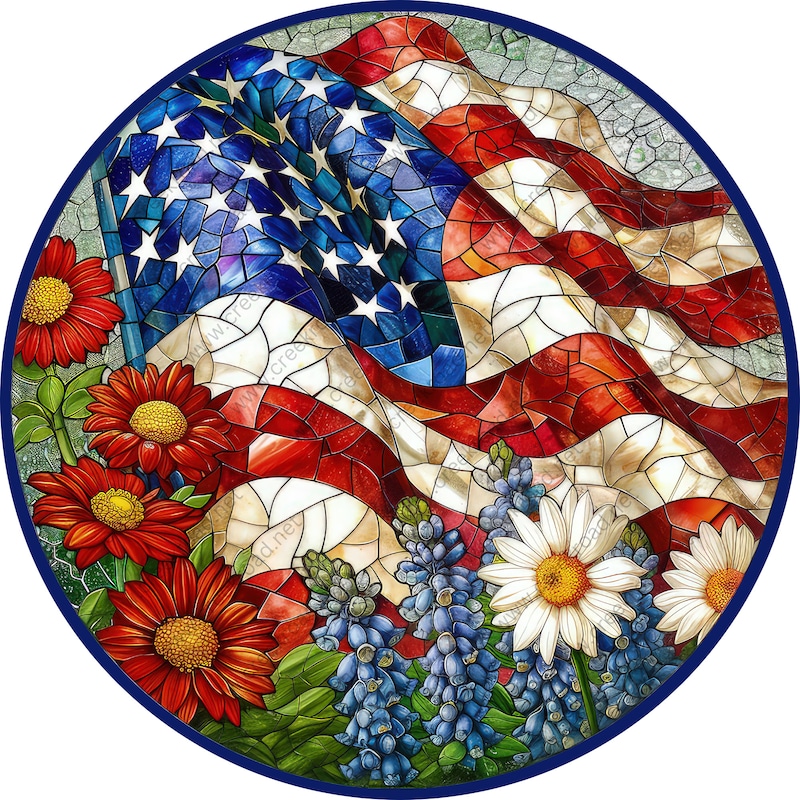 Mosaic American Flag - Etsy