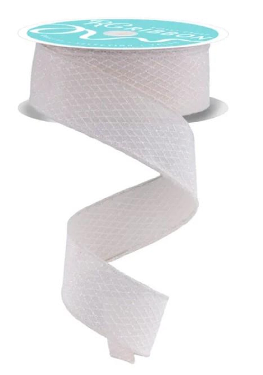 1.5" X 10yd Wired Ribbon-mini Harlequin-cream/white-rgf1695c2 - Etsy