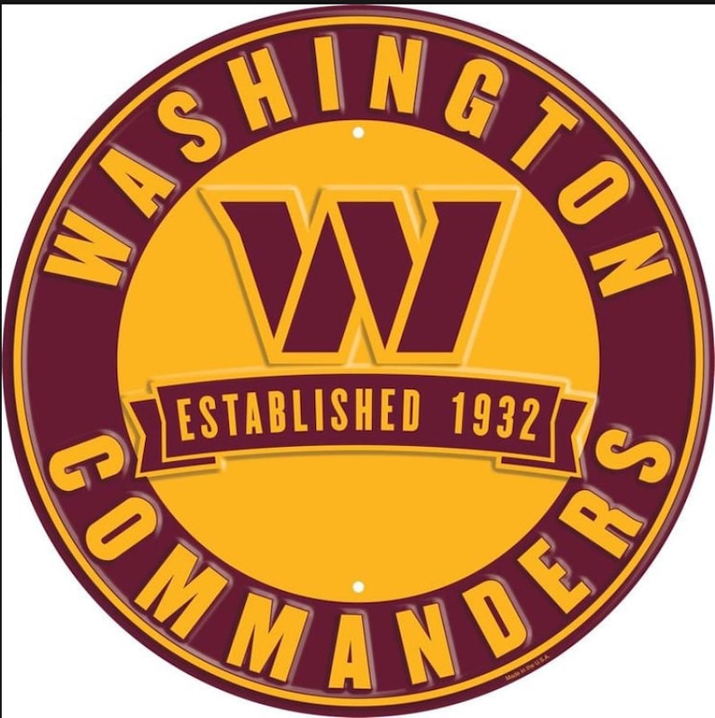 12" Diameter Washington Commanders Officially Licensed Pro Football ...