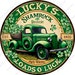 Lucky's Shamrock Delivery Loads O' Luck Green Antique Truck Wreath Sign ...