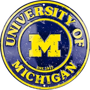 12" Diameter University of Michigan Wolverines Officially Licensed ...