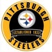 12" Diameter Pittsburg Steelers Officially Licensed Pro Football Sign ...