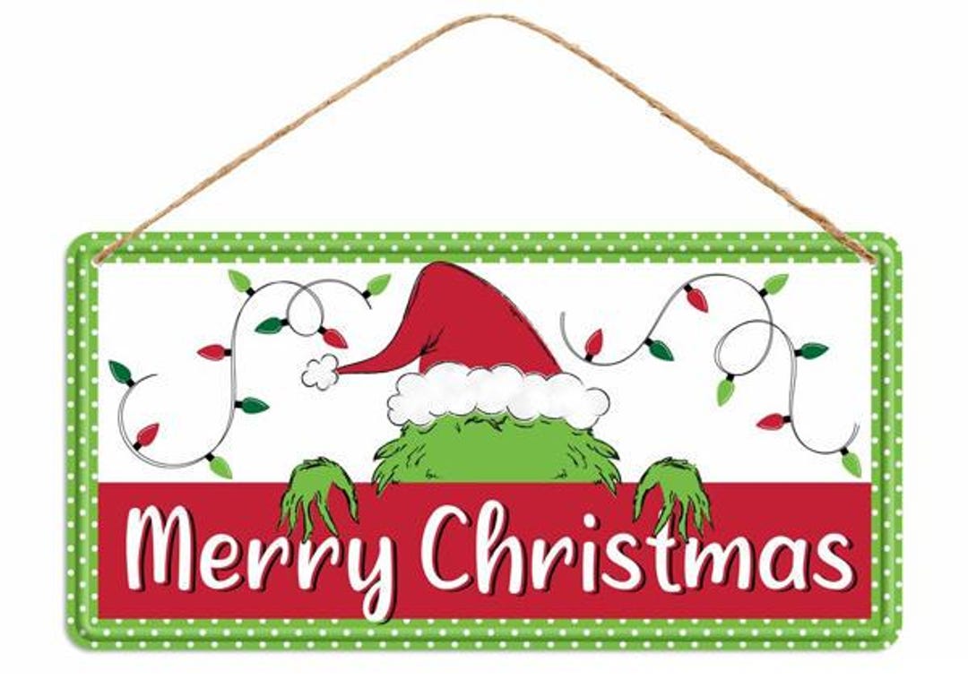12"l Tin Elf Sign-6" X 12" Embossed Sign-md1226 - Etsy