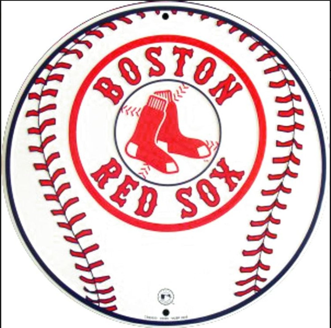 12" Diameter Boston Red Sox Officially Licensed MLB Sign-baseball ...