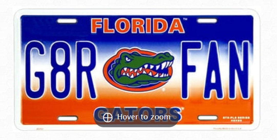 Florida G8R FAN Gators License Plate Officially Licensed 12"x 6 ...