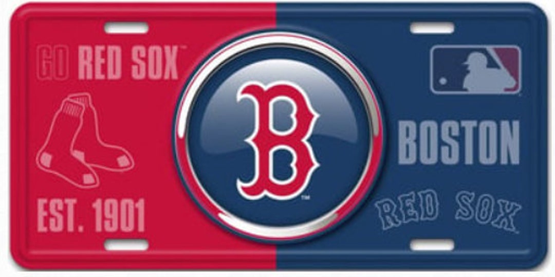 Boston Red Sox Bullseye License Plate Officially Licensed 12"x 6 ...
