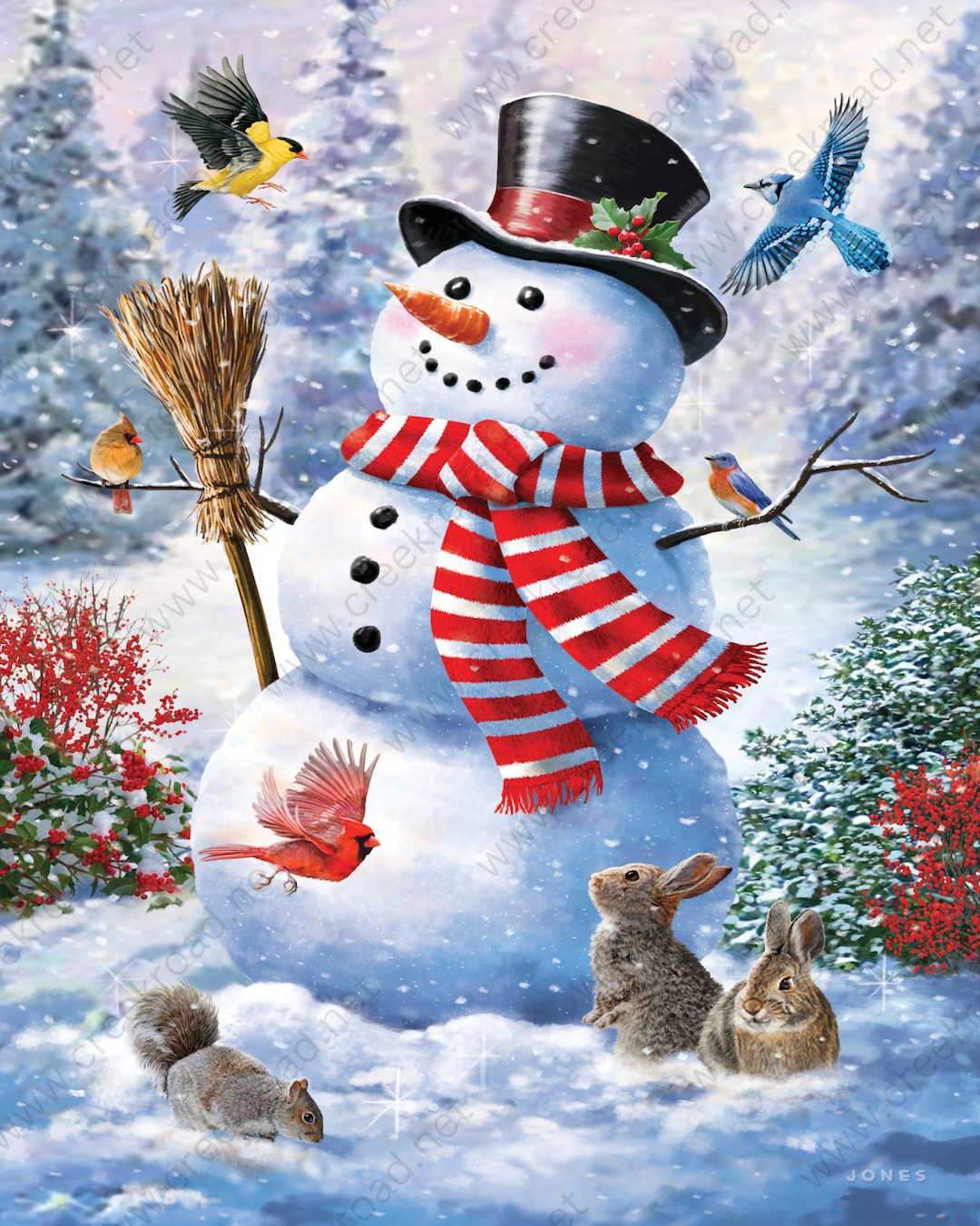 A Frosty Hello Snowman Wreath Sign-holiday 8x10 Sublimation-attachment ...