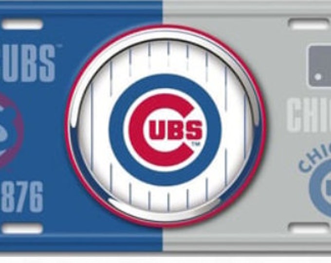 Chicago Cubs Bullseye License Plate Officially Licensed 12"x 6" -sports ...