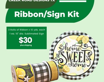 Lemon Ribbon Sign - Etsy