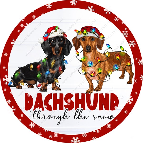 Dachshund Through the Snow - Etsy