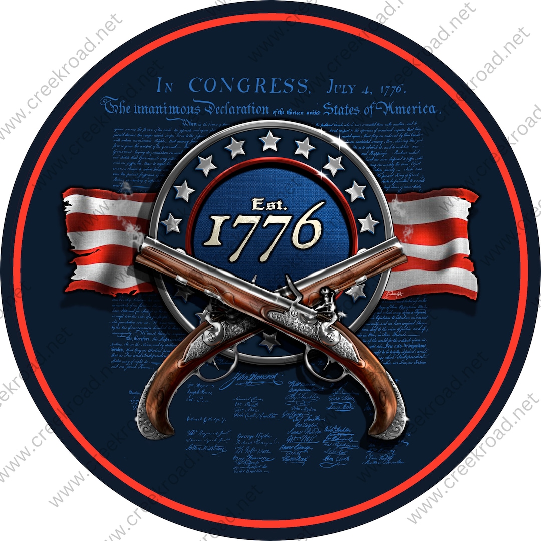 Declaration of Independence Established 1776 Flint Lock Pistol ...
