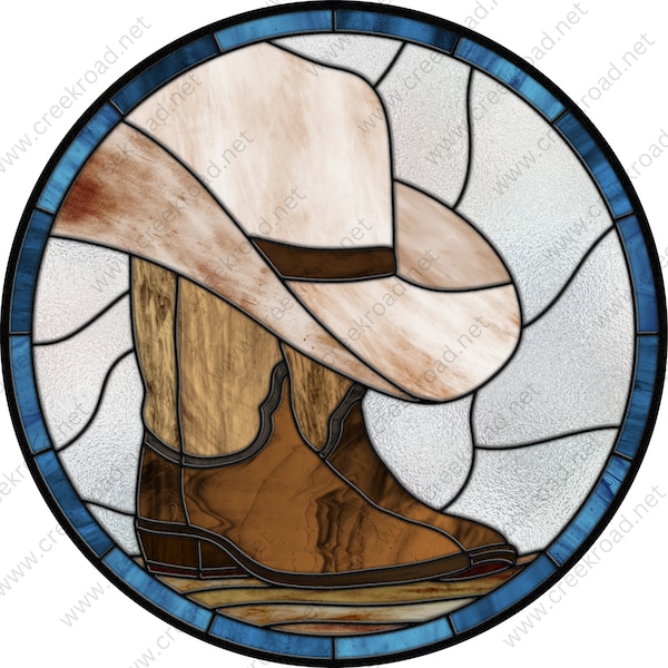 Stained Glass Cowboy Hats Patterns - Etsy
