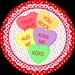 Conversation Hearts Red Pink Hearts Valentine Wreath Sign - Valentines ...