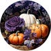 Welcome Seafoam Green Pumpkins Fall Leaves Wreath Sign-sublimation ...