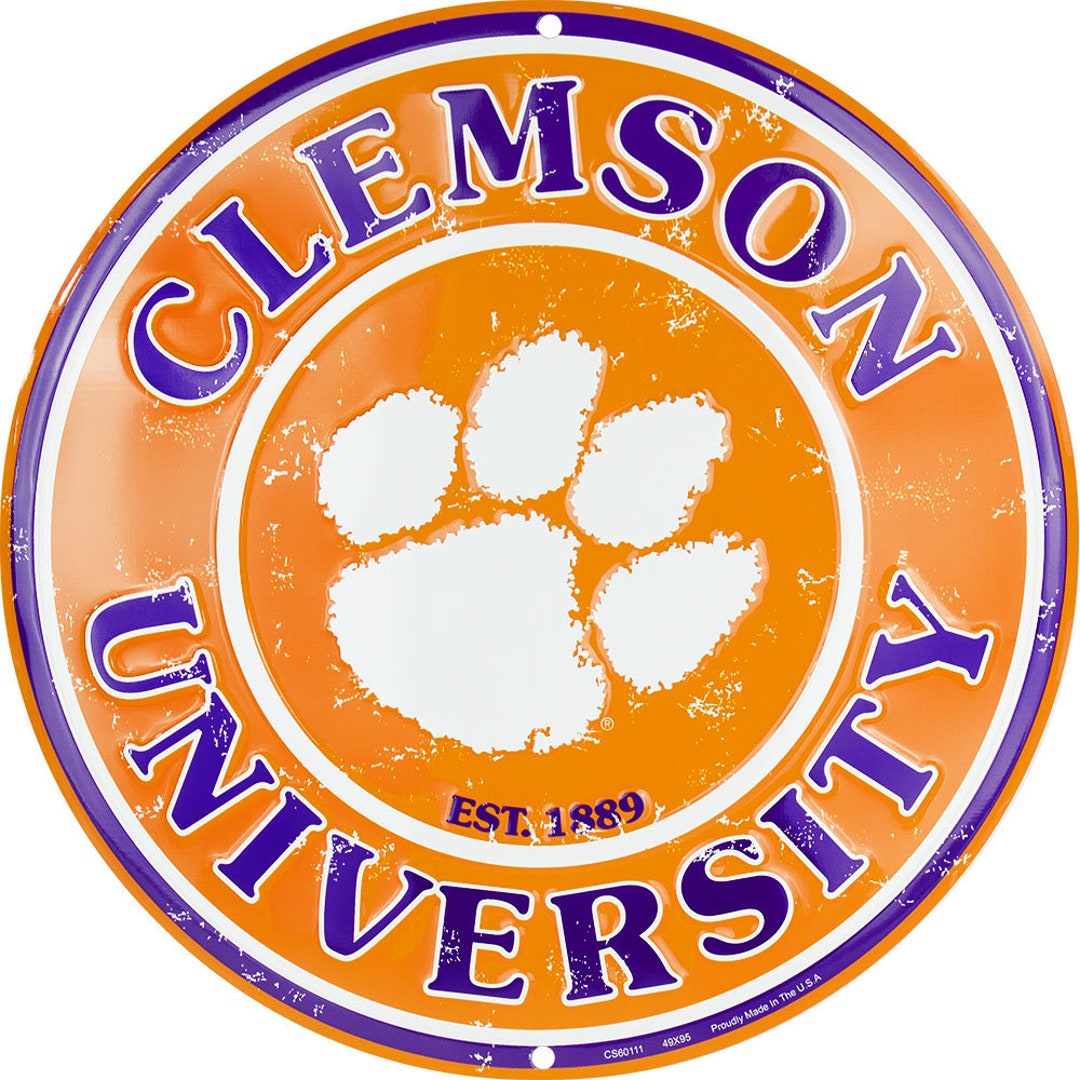 12" Diameter Clemson University Tigers Officially Licensed Collegiate ...