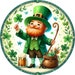 Irish Leprechaun Lucky Pot of Gold Wreath Sign-sublimation-attachment ...