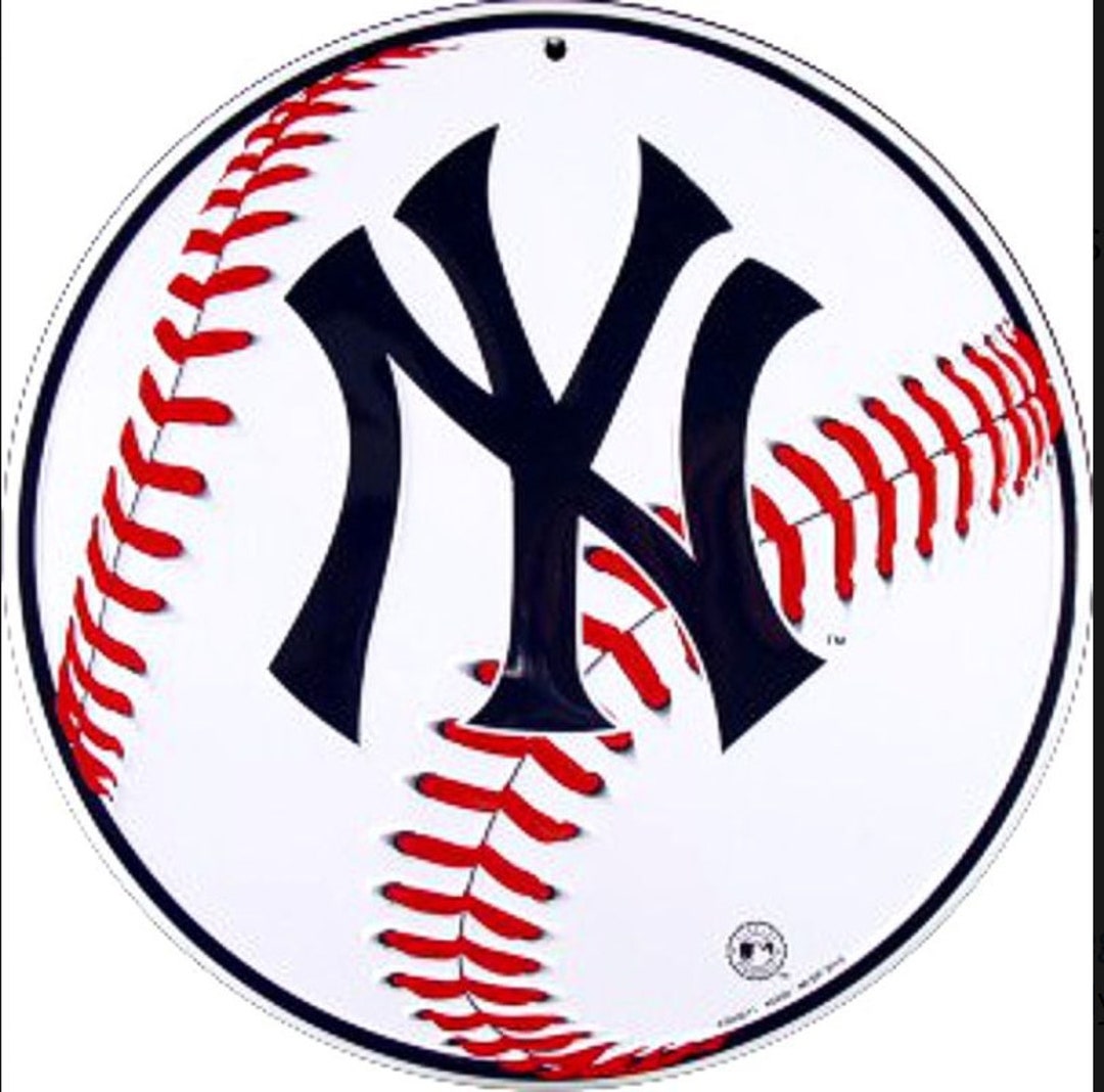 12" Diameter New York Yankees Officially Licensed MLB Sign-baseball ...