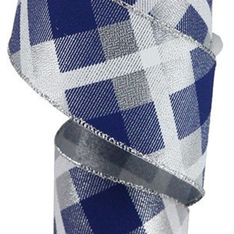 Blue Plaid Ribbon - Etsy