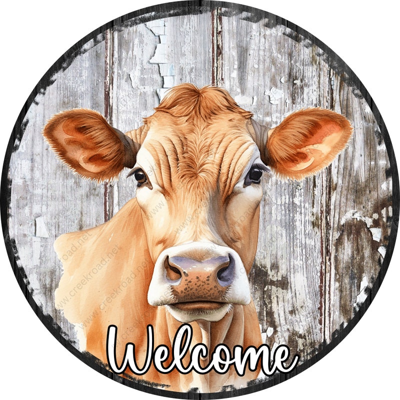 Cow Signs for Wreaths - Etsy