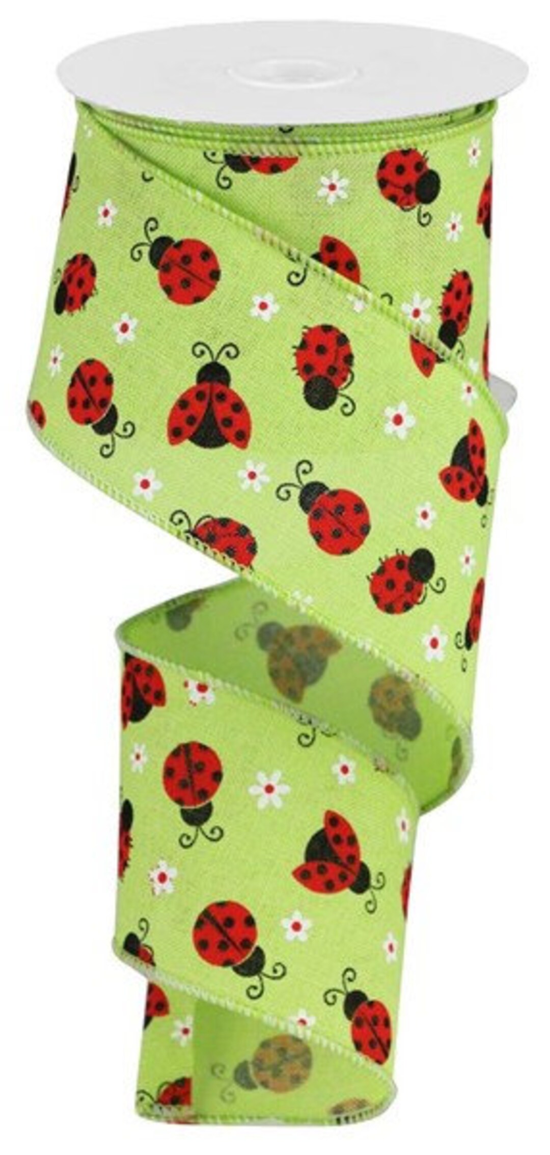 2.5" X 10yd Wired-mini Ladybugs on Royal-rga162309-wreaths-crafts-decor ...