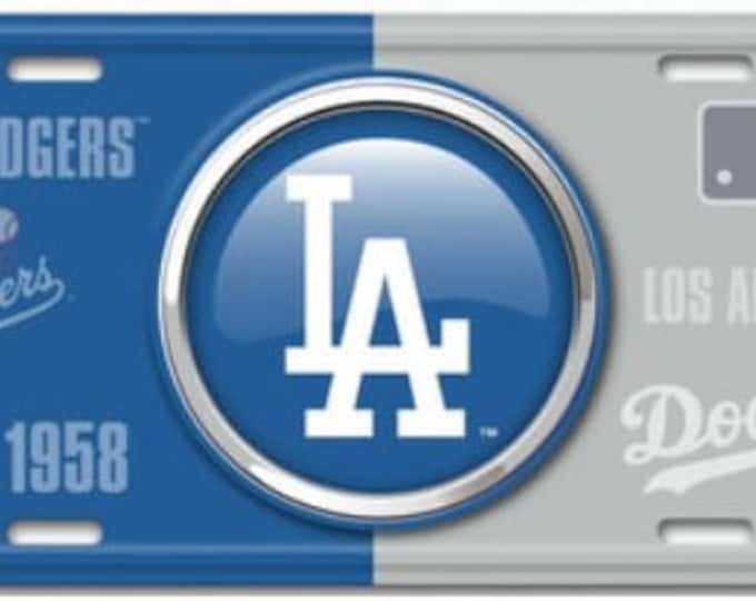 Los Angeles Dodgers Bullseye License Plate Officially Licensed 12"x 6 ...