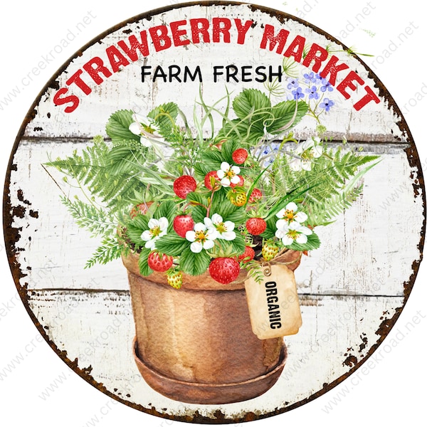 Strawberry Farm Sign - Etsy